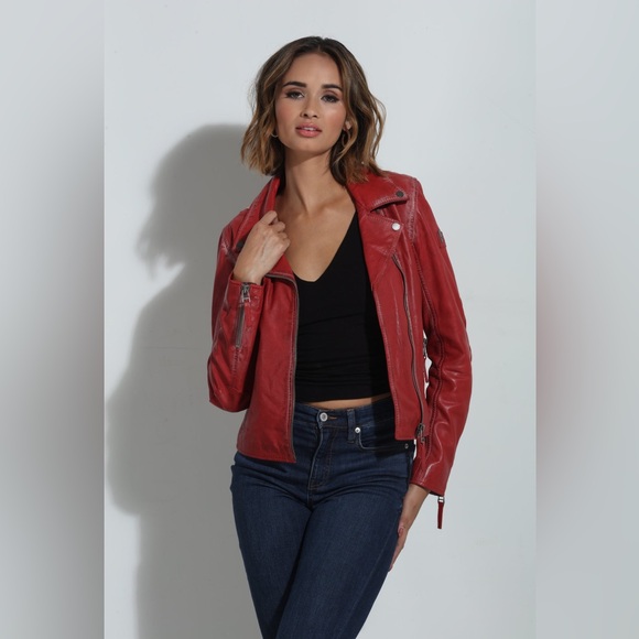 Mauritius | Jackets & Coats | Mauritius Lamb Leather Jacket Euc Womens ...